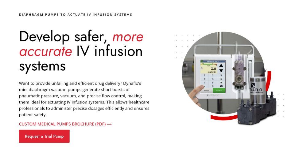 Best IV Infusion Diaphragm Pump | Custom Medical Micro Diaphragm Pump
